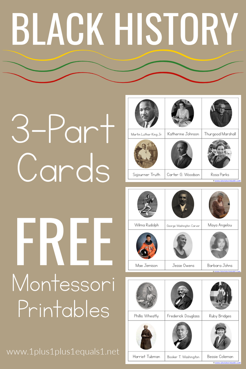 Black History 3 Part Cards ~ Heroes of Black History – Shop Just Lovely ...